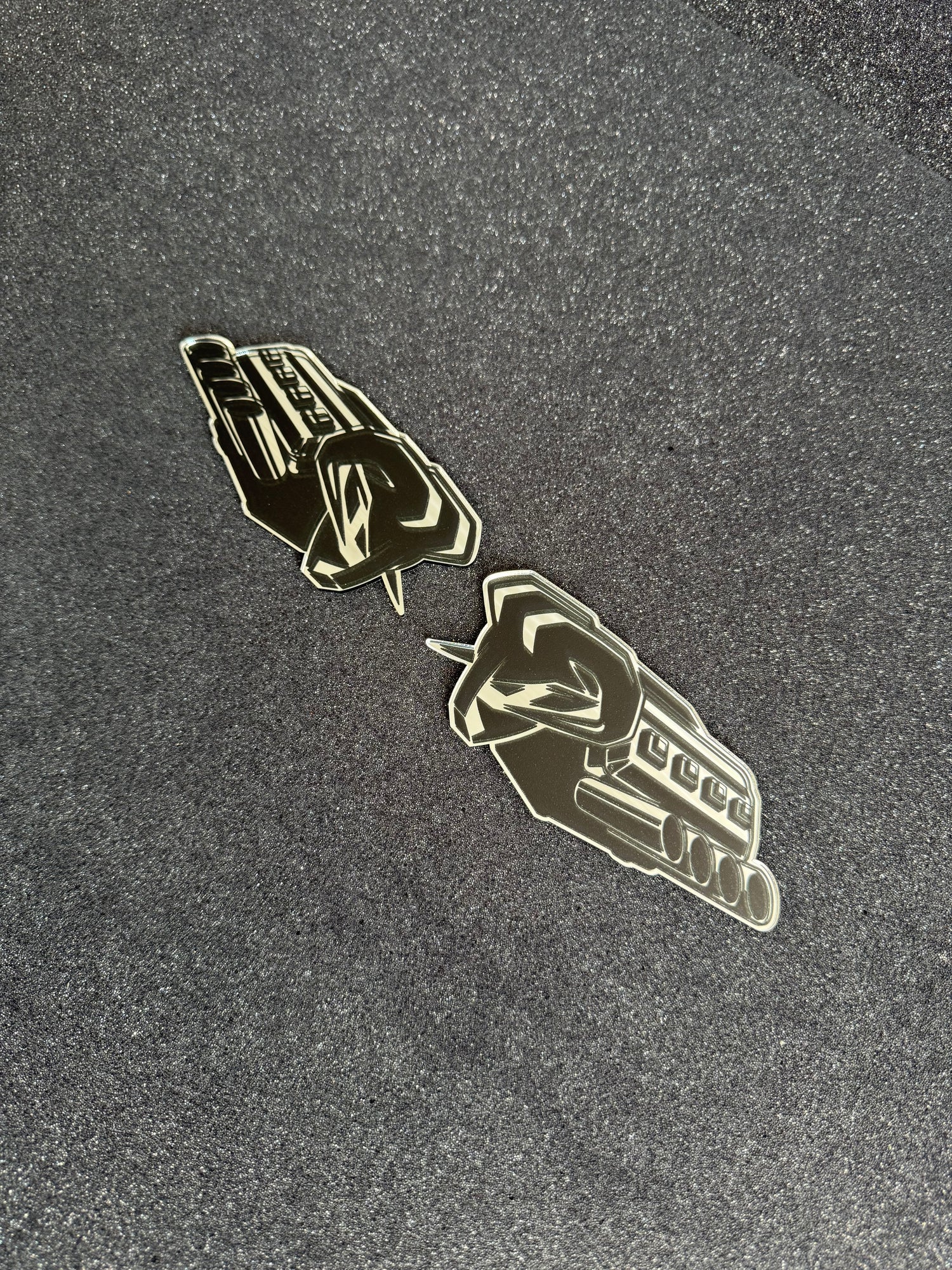RAM's "symbol of protest" V8 badge pair – Exotic Innovations