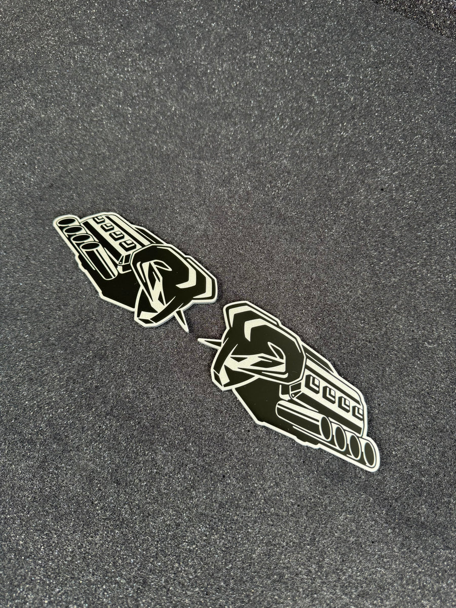 RAM's "symbol of protest" V8 badge pair – Exotic Innovations